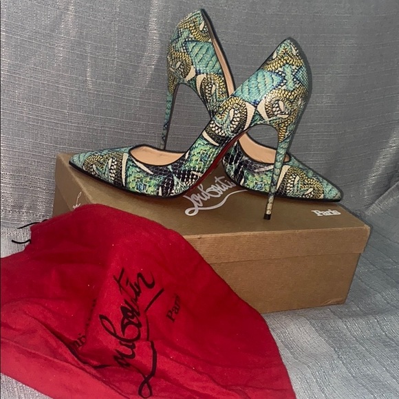 Christian Louboutin | Shoes | Refurbished Christian Louboutin Python ...